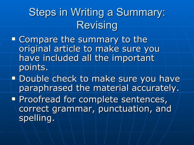 Summary writing | PPT