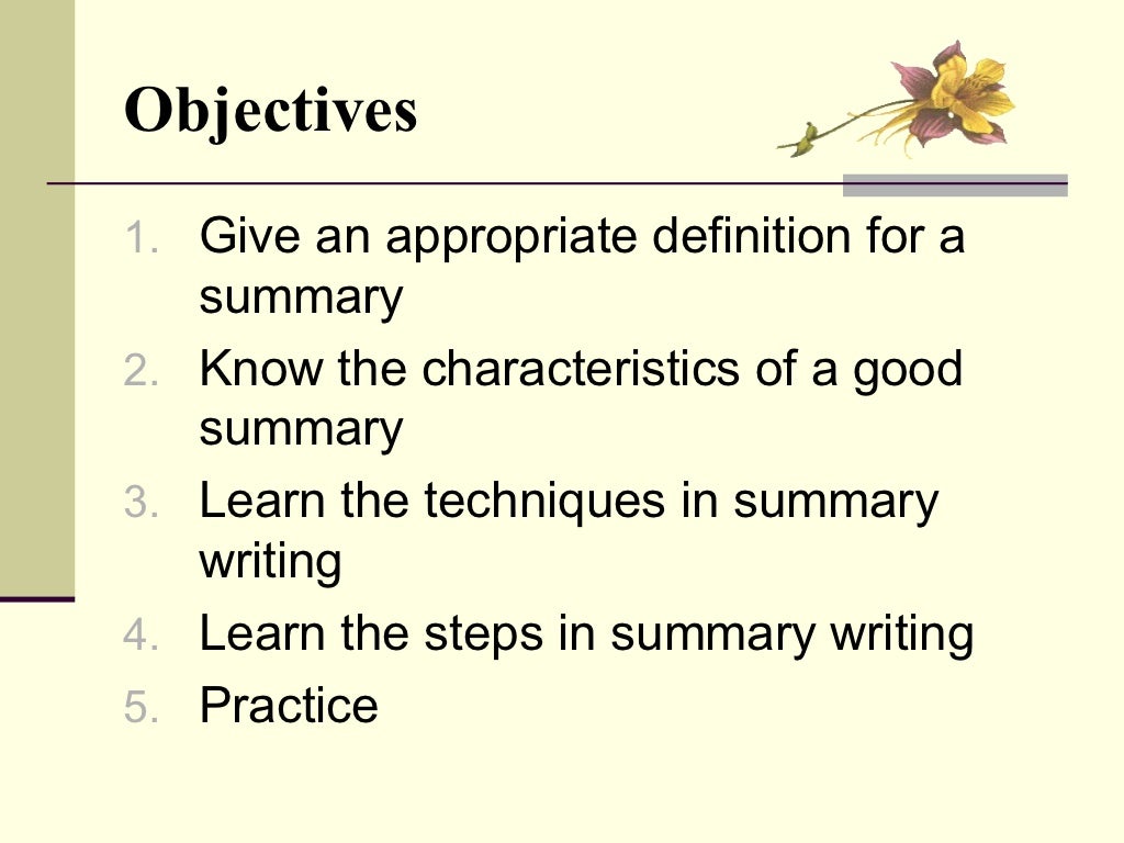 Summary Writing summary-writing