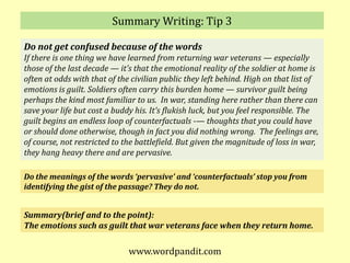Summary writing | PPTX