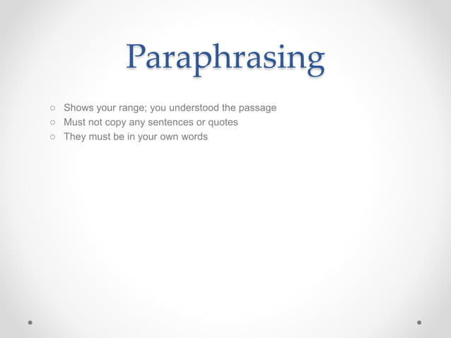 Summary writing and paraphrasing | PPTX | Parenting Teens | Parenting