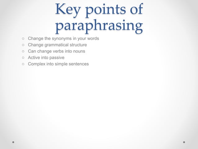 Summary writing and paraphrasing | PPTX | Parenting Teens | Parenting