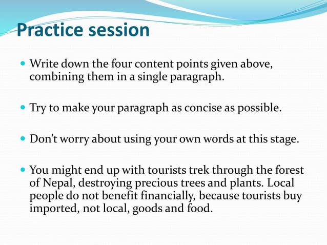 SUMMARY WRITING GCE O LEVEL