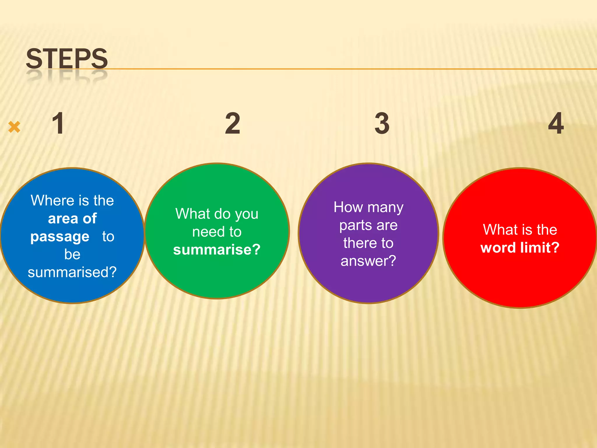 Summary writing o level | PPTX