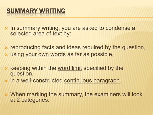 Summary writing o level | PPTX | Internet for Beginners | Internet