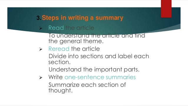 Summary Writing Tips And Techniques summary-writing-tips-and-techniques