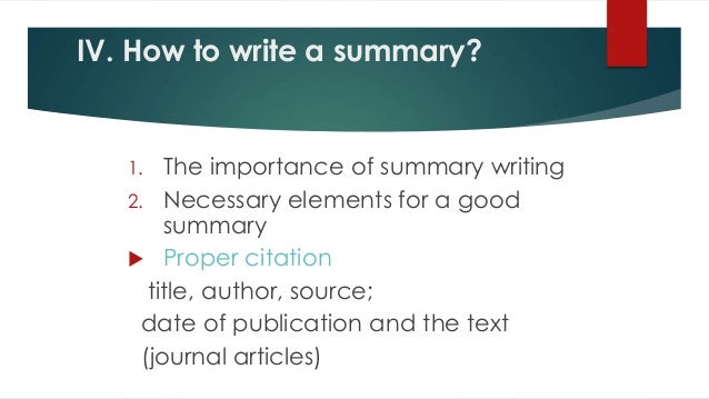 Summary Writing Tips And Techniques summary-writing-tips-and-techniques