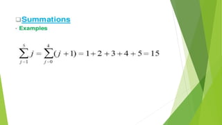 Summations | PPT
