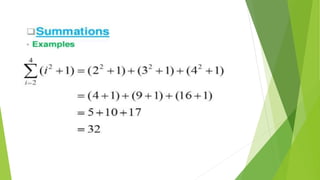 Summations | PPT
