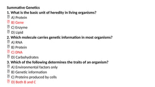 Summative in Genetics and DNA lessons.pptx