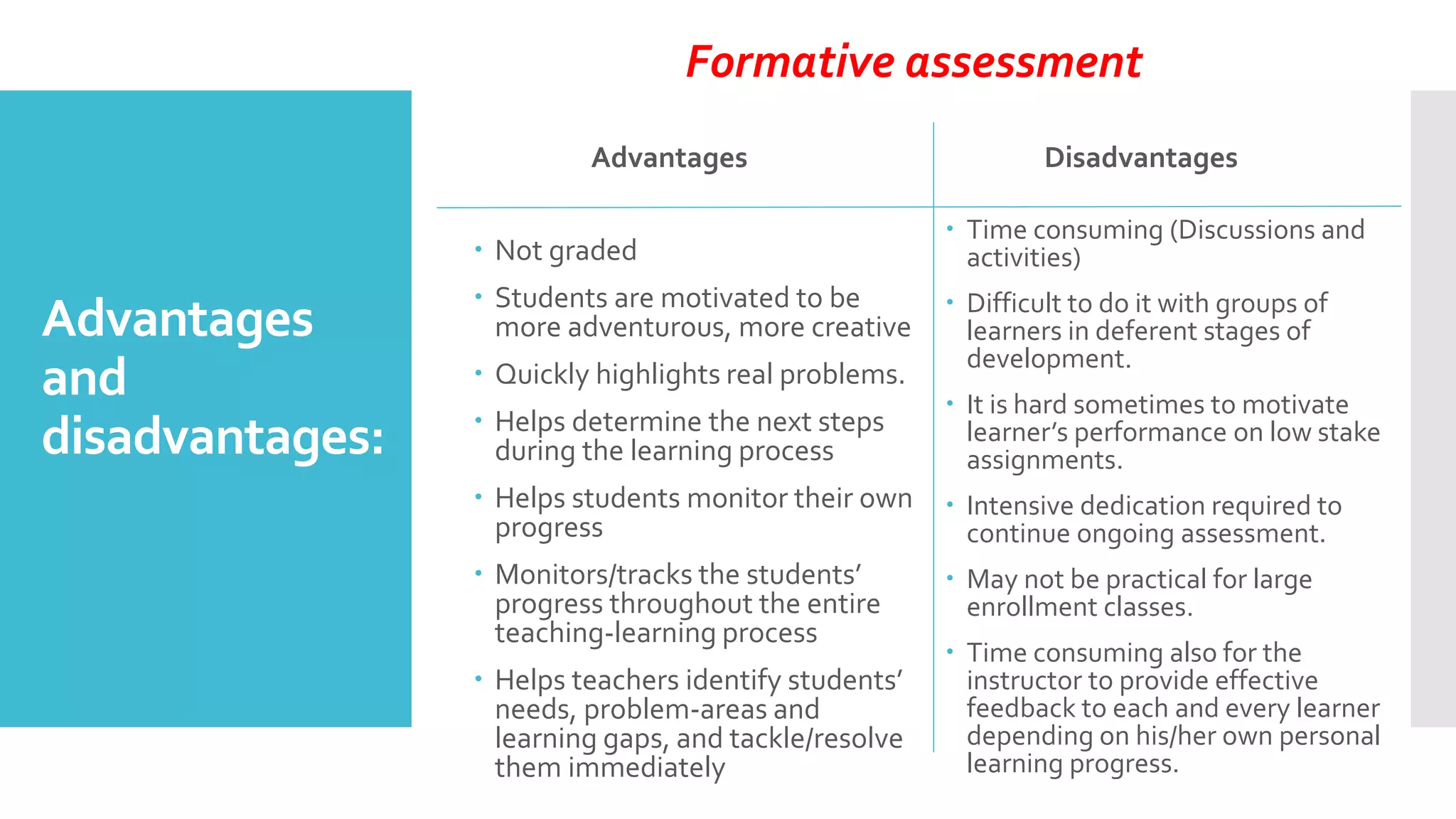 Summative and formative assessment | PDF