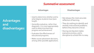 Summative and formative assessment | PDF