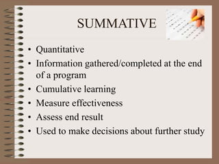 Summative and Formative Assessments.ppt