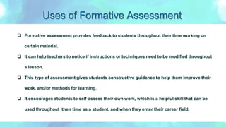 Summative and formative assessment | PPTX