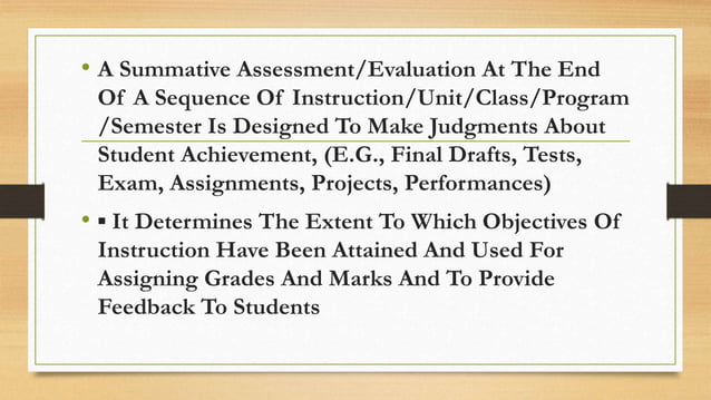 Summative assessment | PPT