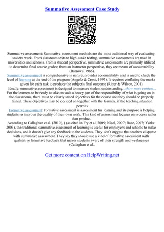 Summative Essay | PDF