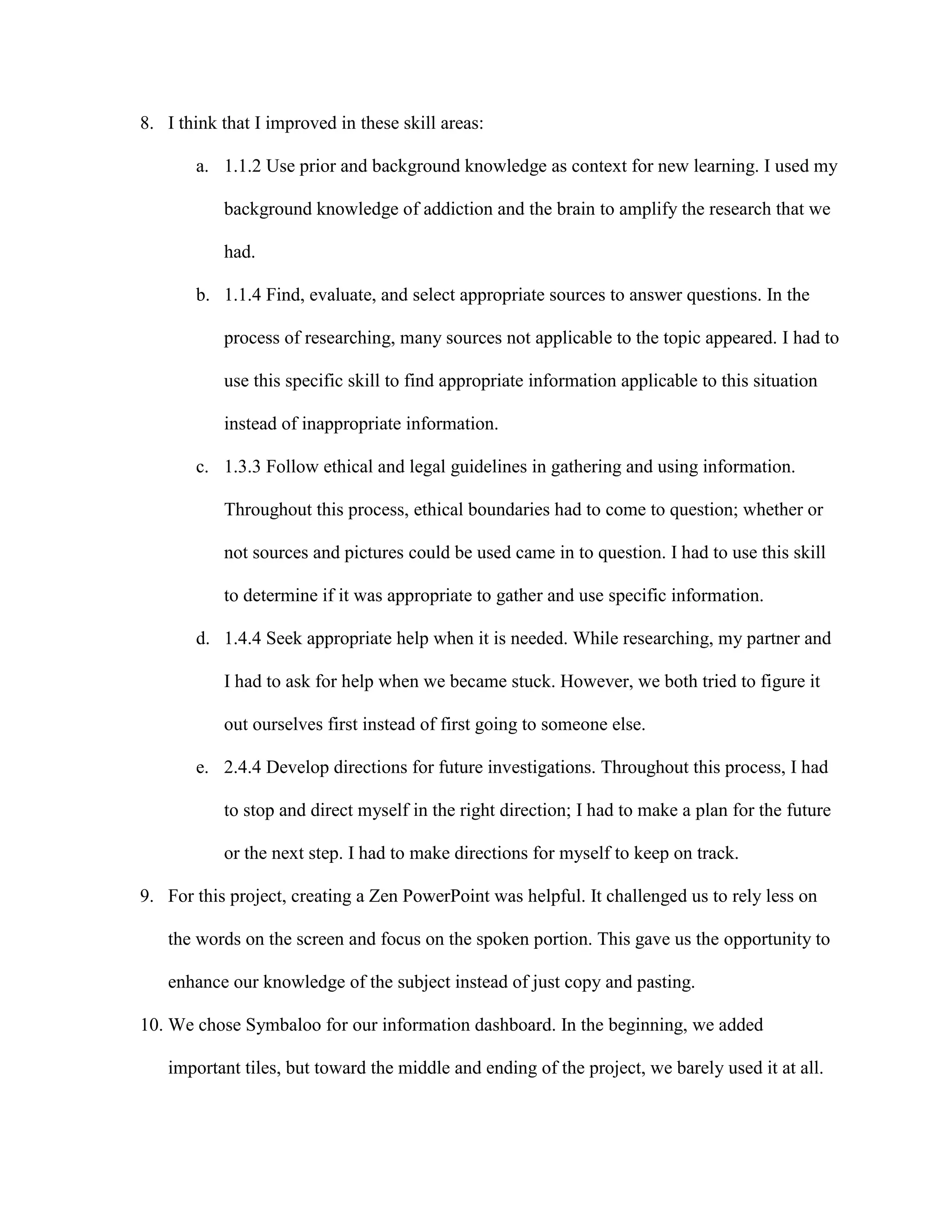 Summative reflection | DOCX