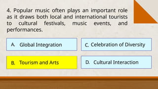Summative TesT IN MUSIC AND ARTS GRADE SEVEN 2024-2025 | PPTX