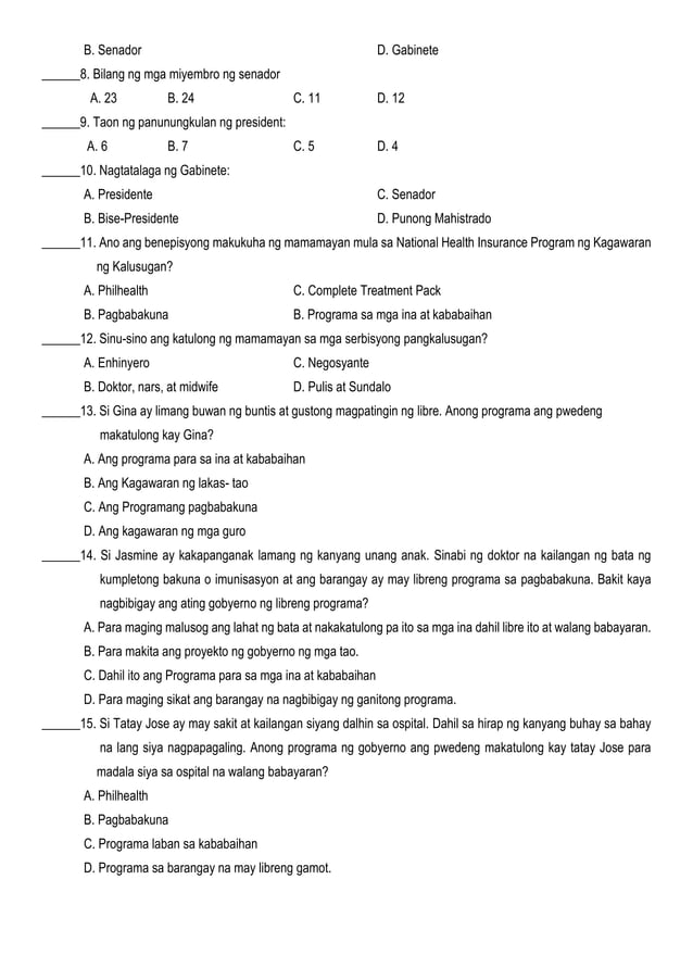 Summative Test In Ap 3rd Quarter Week 1 3 Pdf