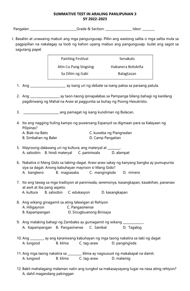 SUMMATIVE TEST IN ARALING PANLIPUNAN 3.docx