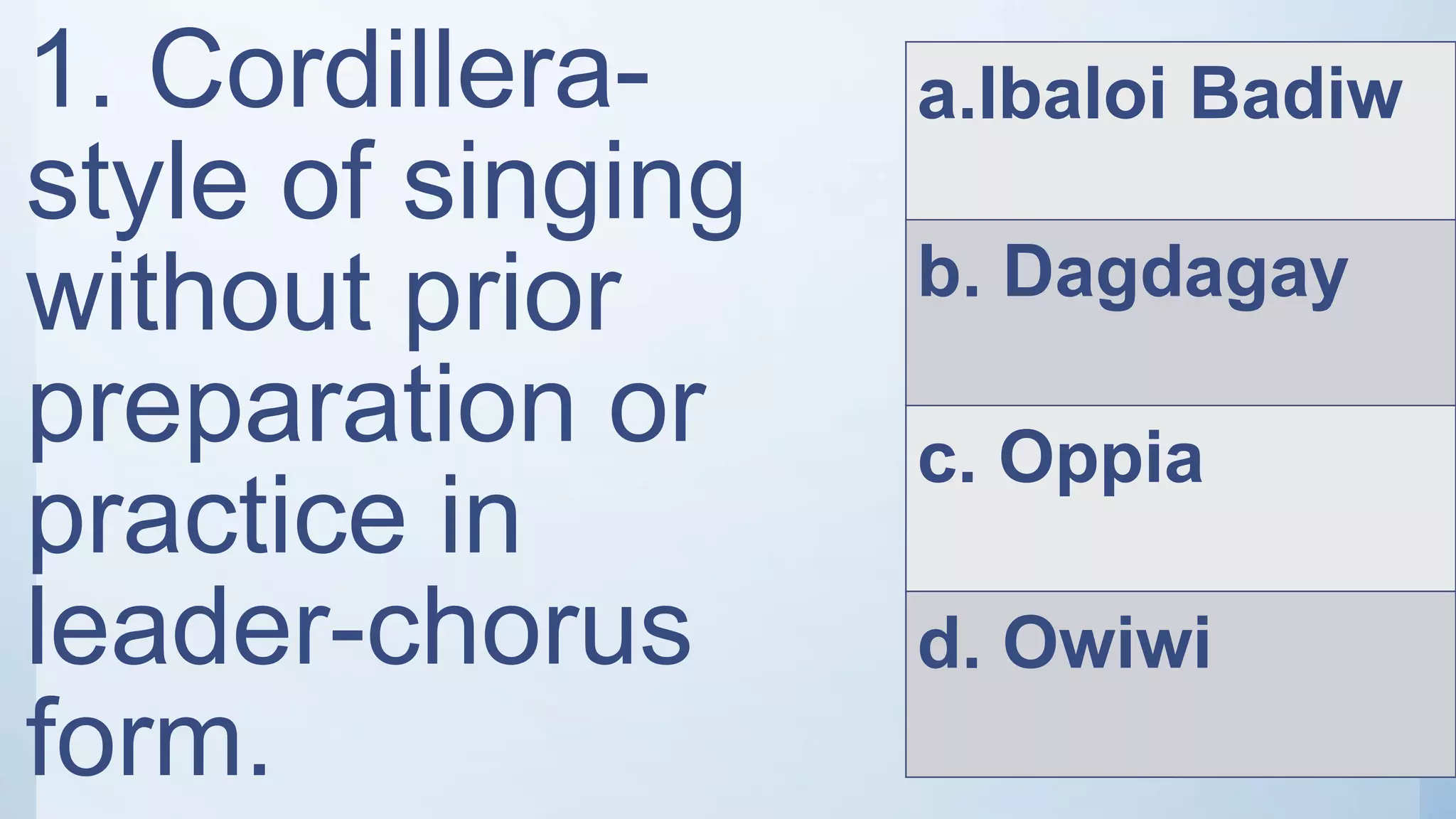 2nd quarter Summative test in music 7 | PPTX