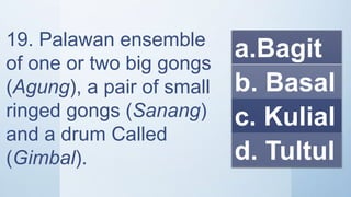 2nd quarter Summative test in music 7 | PPTX
