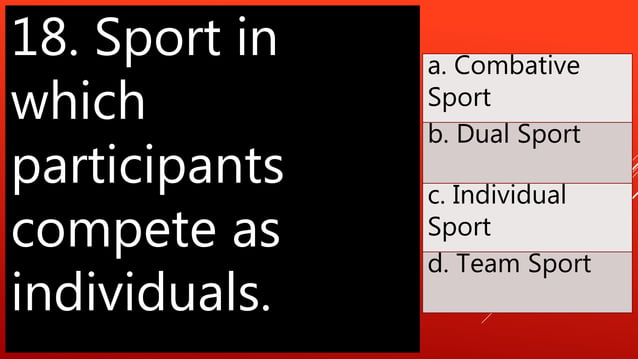 Summative test in physical education 7 1st quarter | PPTX