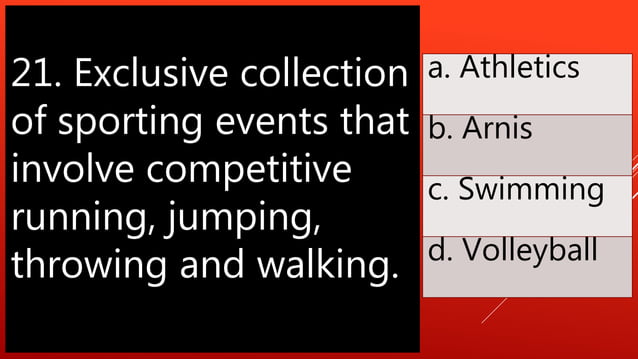 Summative test in physical education 7 1st quarter | PPTX