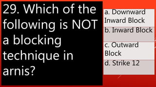 Summative test in physical education 7 1st quarter | PPTX