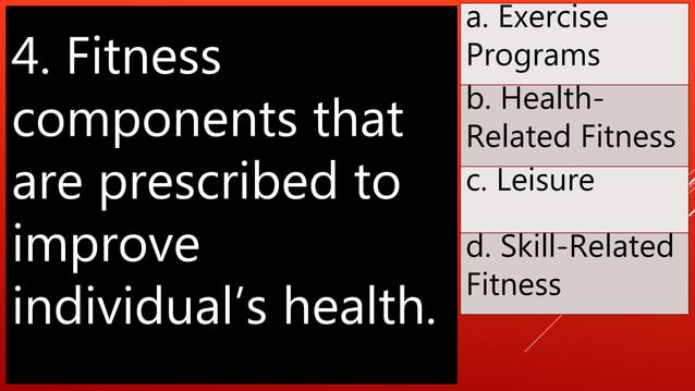 Summative test in physical education 7 1st quarter | PPTX