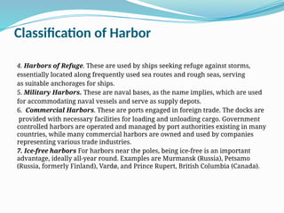 Harbours and classification for novice learner | PPT