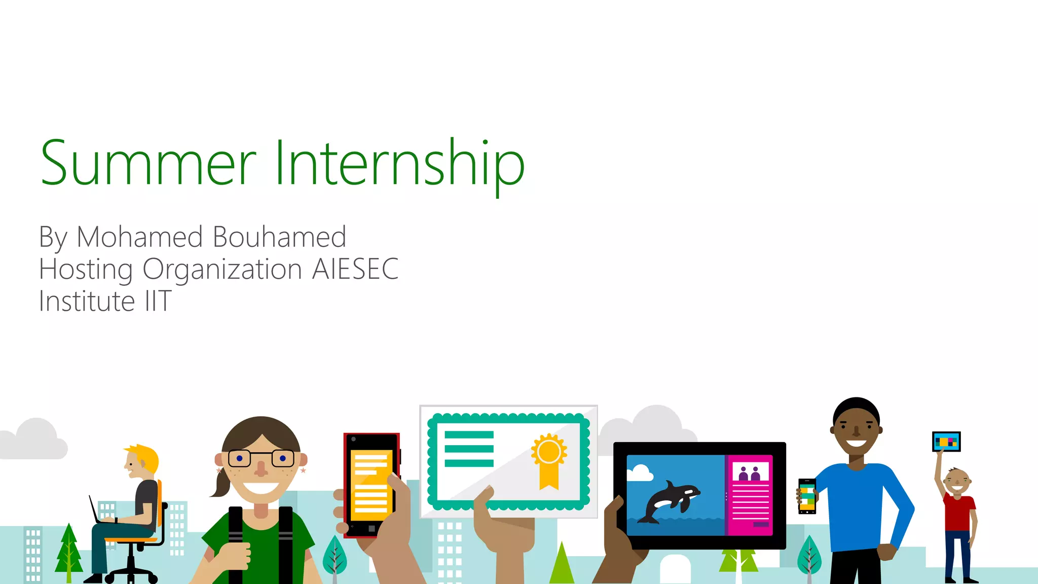 Summer internship | PPTX | Cloud Computing | Internet