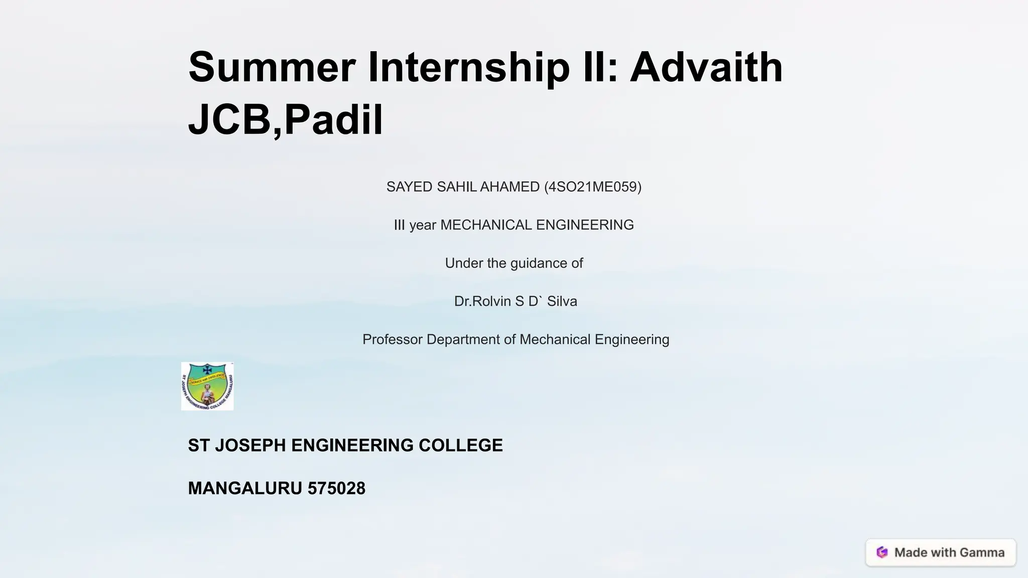 Summer-Internship-II-Advaith-JCBPadil.pptx