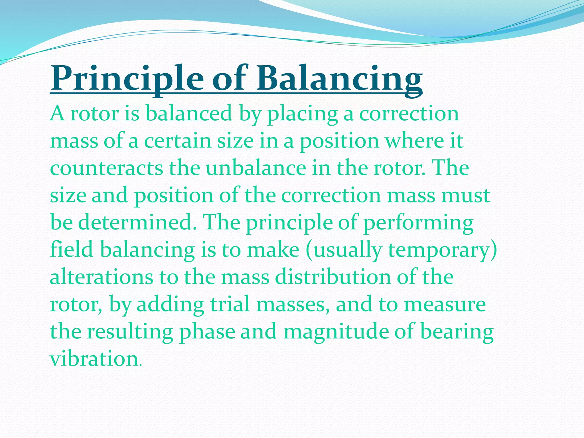 presentation on rotor balancing | PPTX