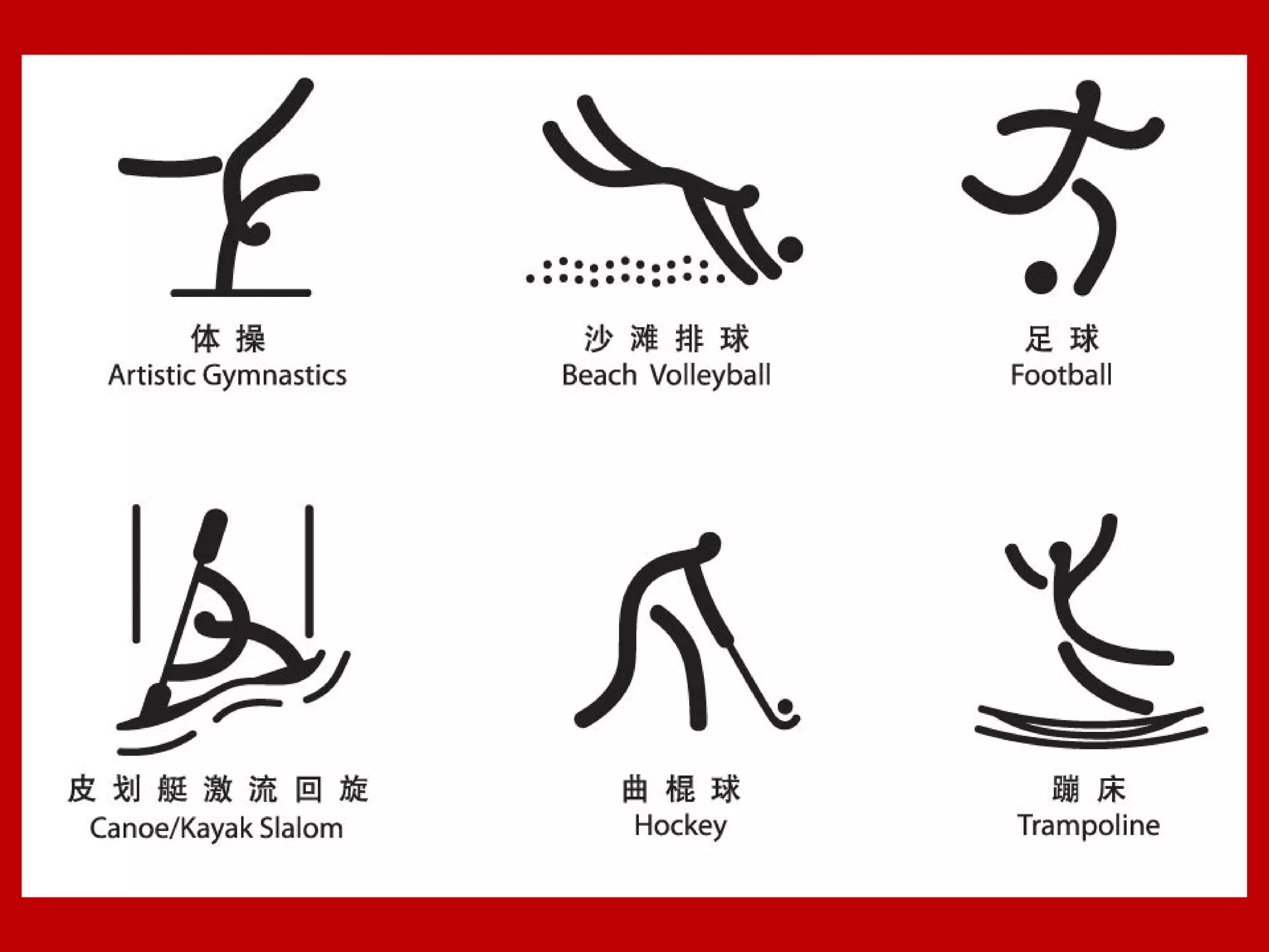 China Beijing Olympics Summer Olympics 2008 Official Pictograms Beijing ...