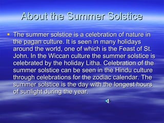 Summer Solstice | PPT