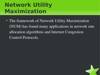 Non-convex Optimization in Networks | PPT