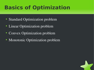 Non-convex Optimization in Networks | PPT
