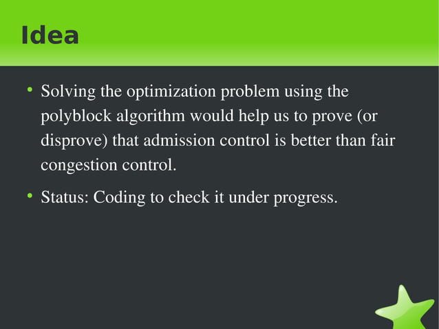 Non Convex Optimization In Networks Ppt