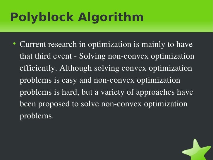 Non-convex Optimization in Networks