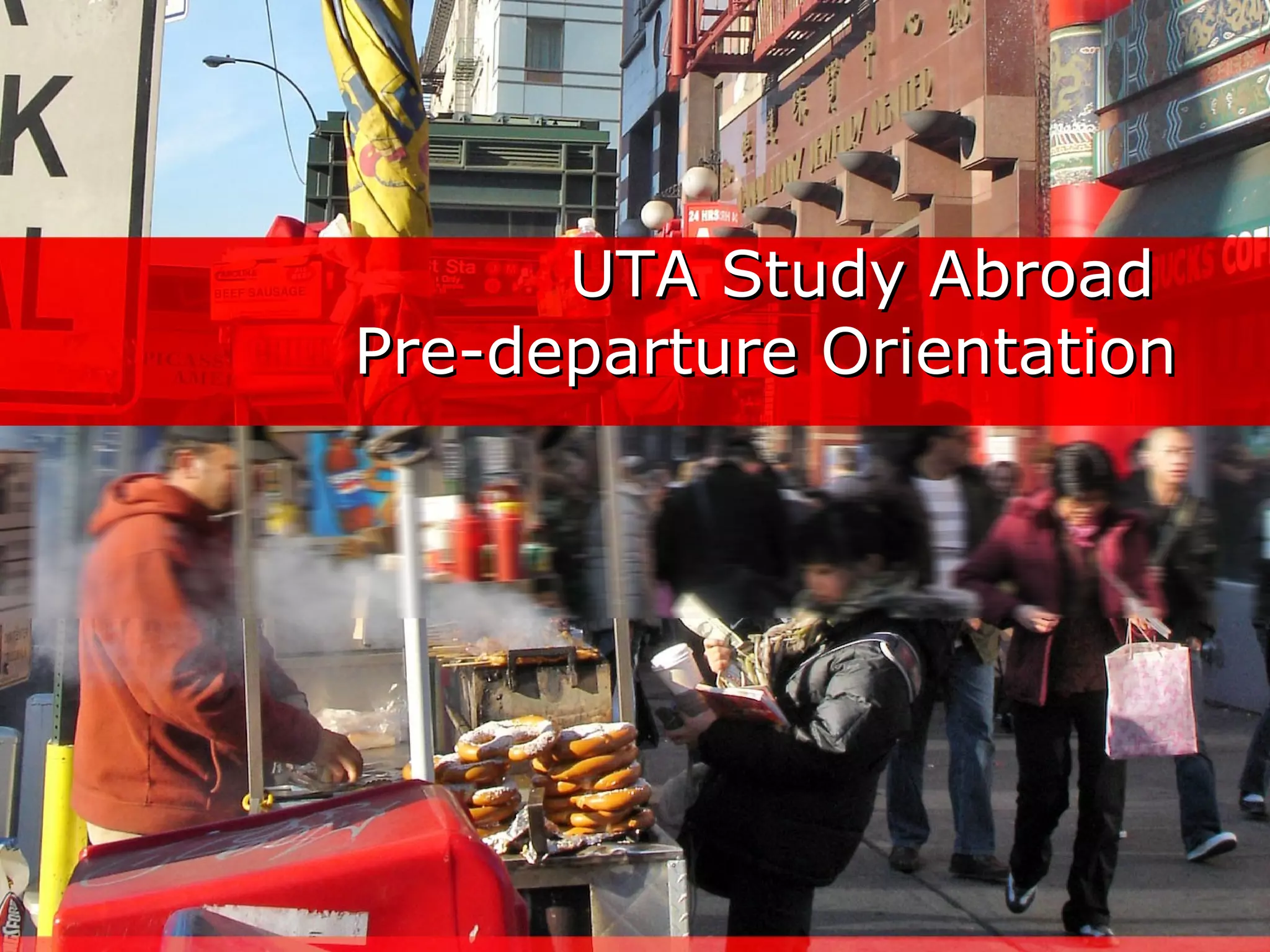 UTA Faculty-led Study Abroad Orientation, Summer 2010 | PPT