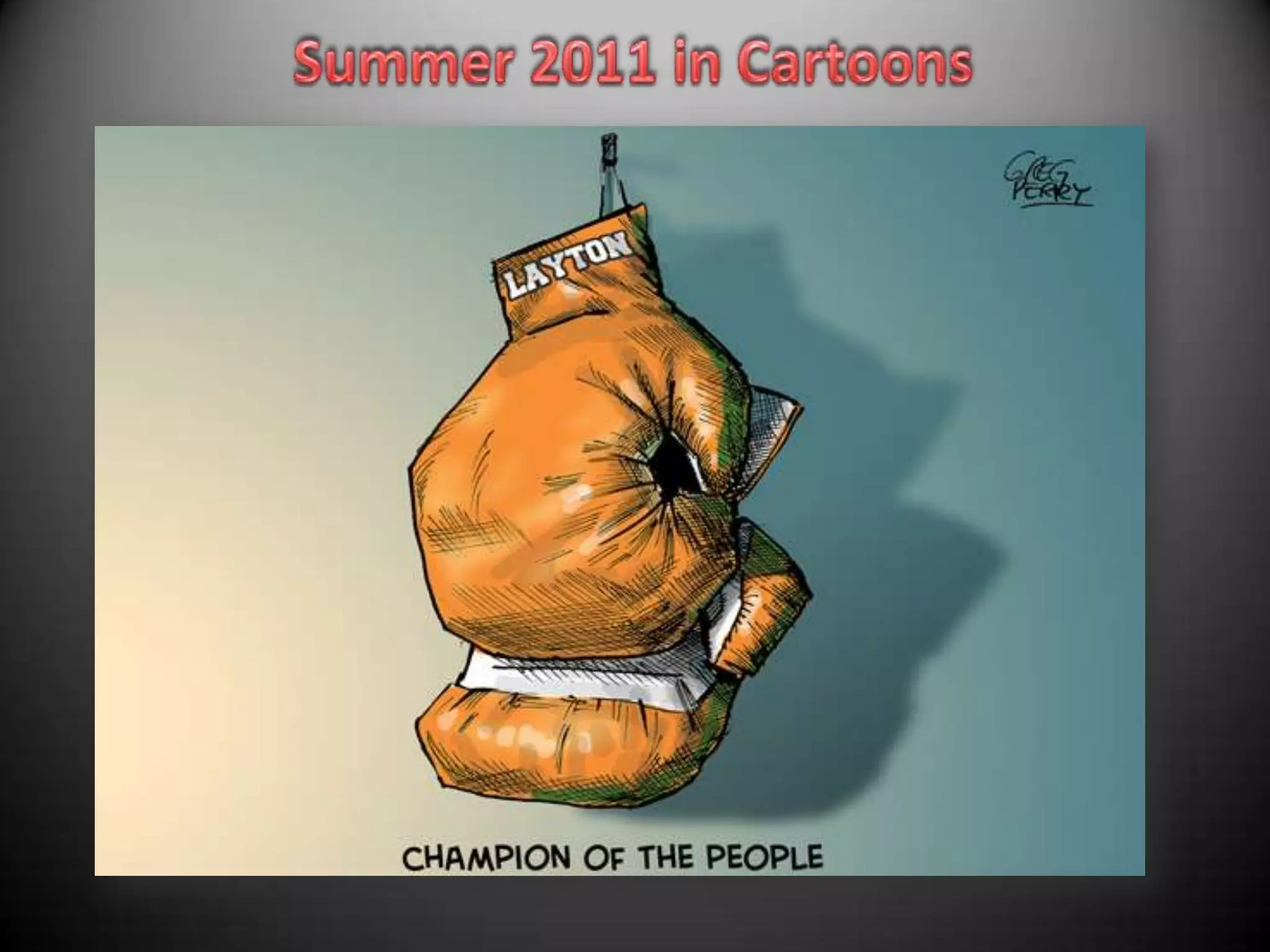 Summer 2011 in cartoons | PPTX