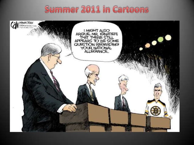 Summer 2011 in cartoons | PPTX