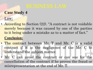 Case Studies-Types of Business Contract | PPTX