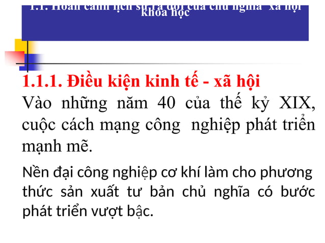 [Summer 2021] Chu nghia xa hoi khoa hoc - Chuong 1.pptx