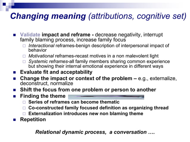 Family Systems Engagement and Assessment: Relationally and Contextually ...