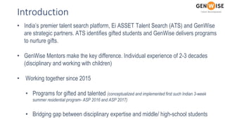 Summer 2022 programs from GenWise | PPTX | Educational Assessment ...