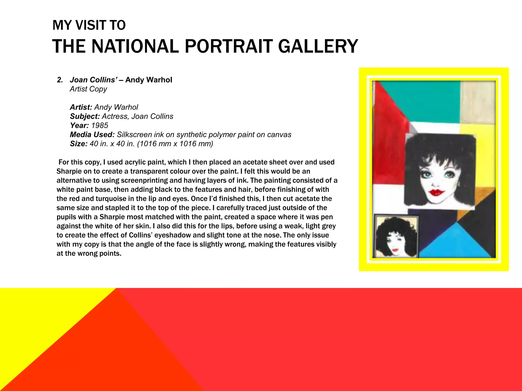 Summer assignment – Portraits Presentation | PPT