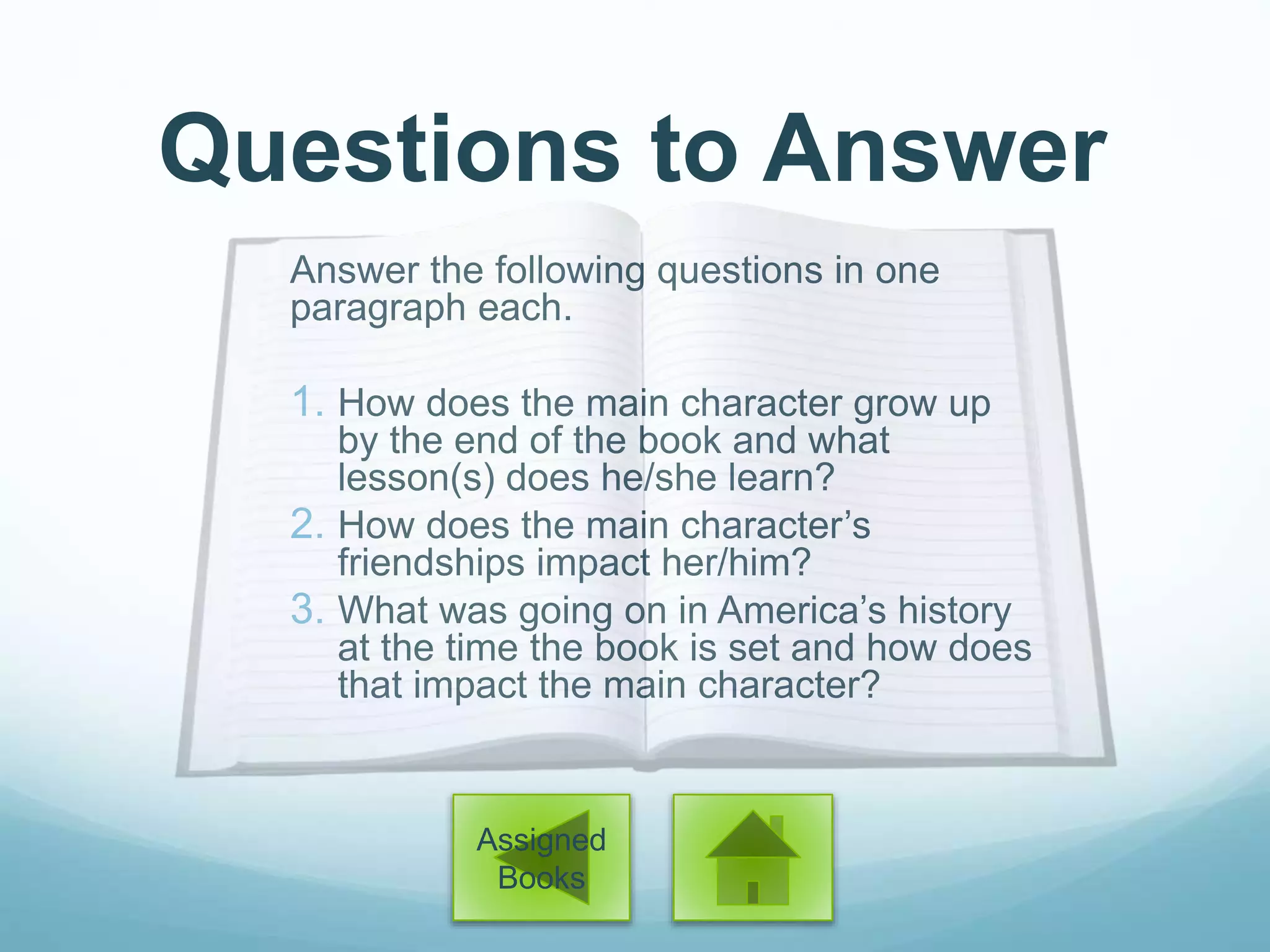 Summer assignments for rising 7th graders | PPT