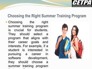 Summer Bootcamp | PPTX