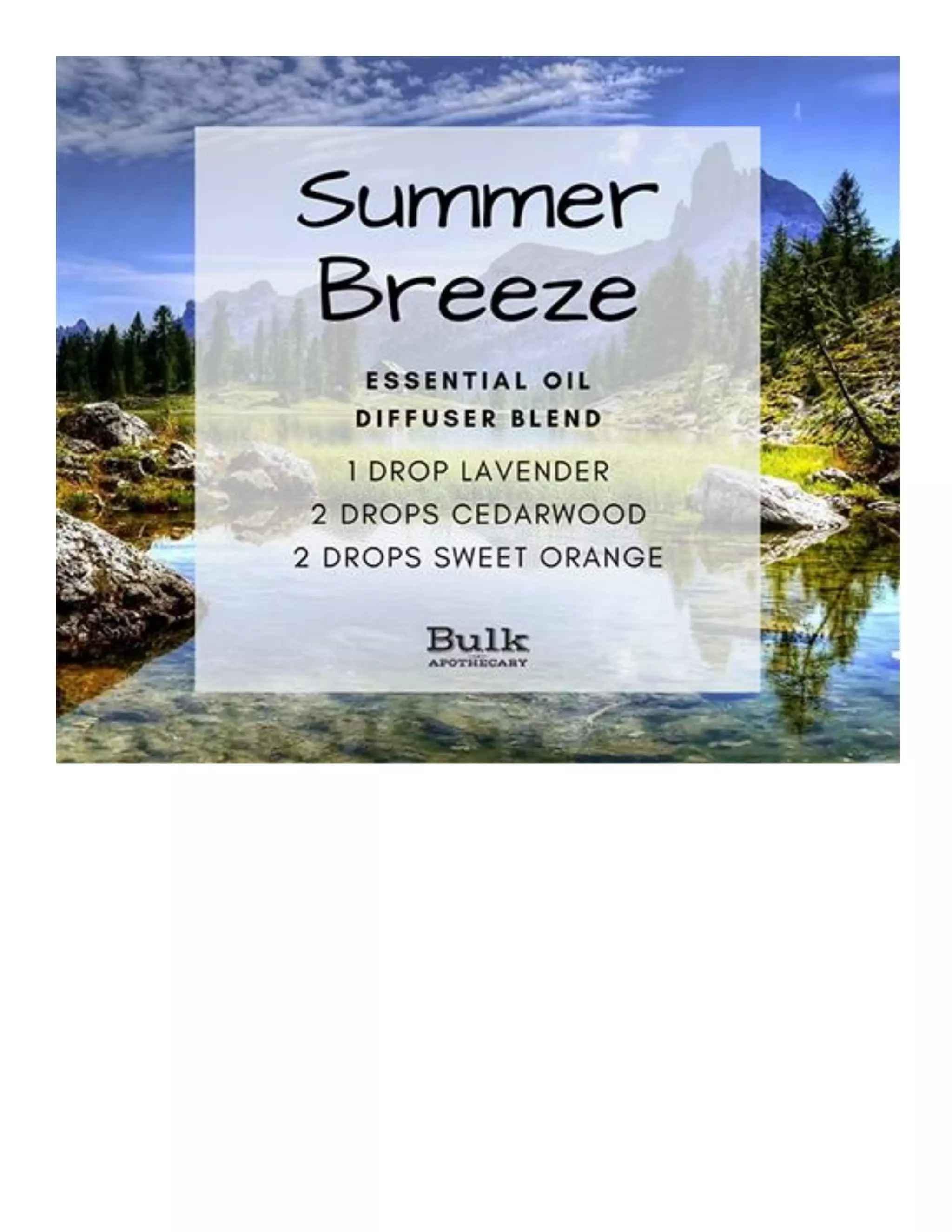 Summer breeze diffuser recipe | PDF